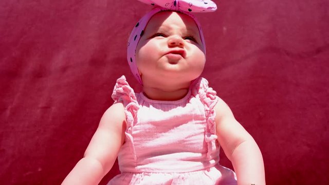 Angry Baby Girl Face