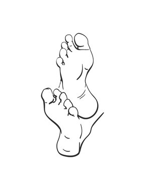 Bottom Of Feet Drawing