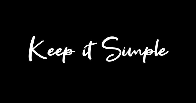 "Keep It Simple" Images – Browse 844 Stock Photos, Vectors, and Video ...