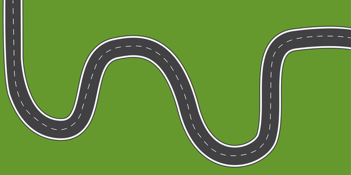 Winding Road Cartoon Large