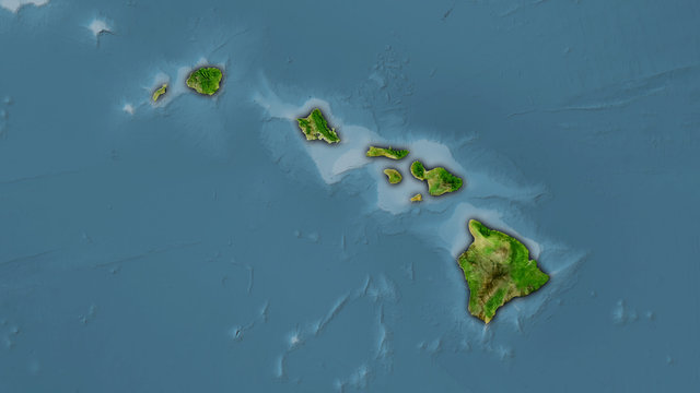 Hawaiian Archipelago From Space