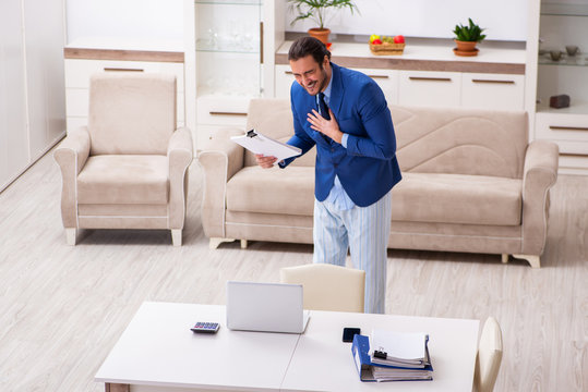 Work From Home Pajamas Images – Browse 7,667 Stock Photos, Vectors, and ...