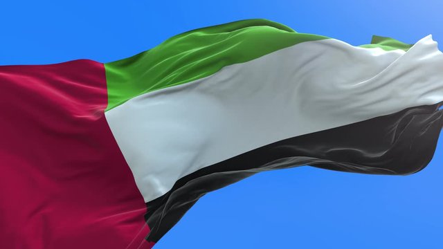 Uae Flag 3d Animation