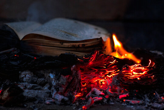 People Burning Books