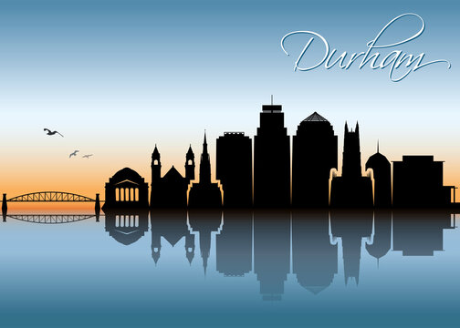 Durham Skyline Outline