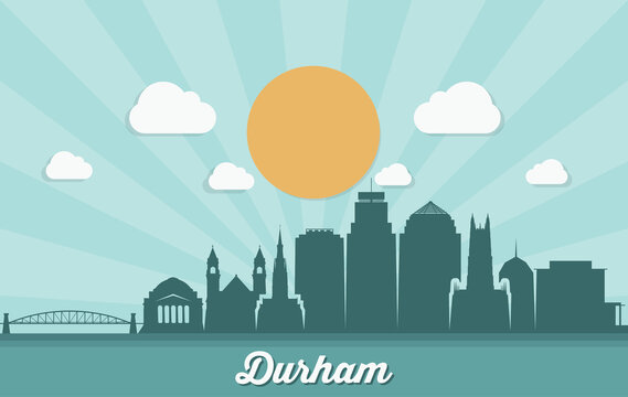 Durham Skyline Outline
