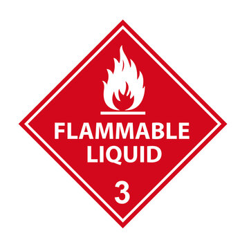 Flammable 3 Sign