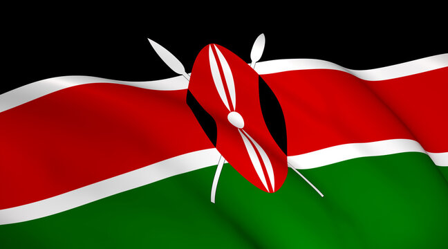 Kenyan Flag Flying