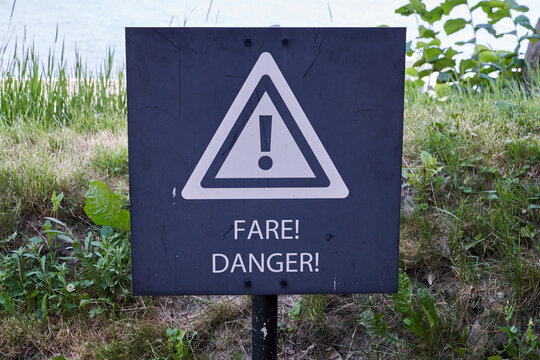Fare Veiskilt Poster Danger – Veggbilde | Europosters