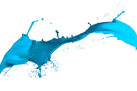Blue Paint Splash Png