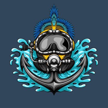 Diver Logo Design