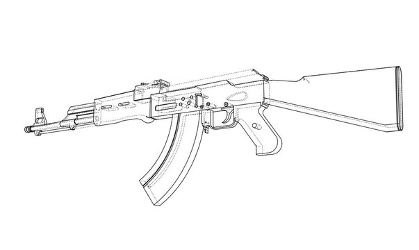 Machine Gun Outline Bilder – Durchsuchen 8,903 Archivfotos ...