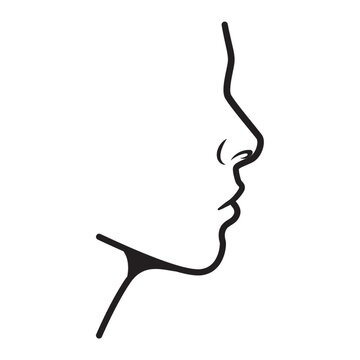 Side Face Drawing Outline