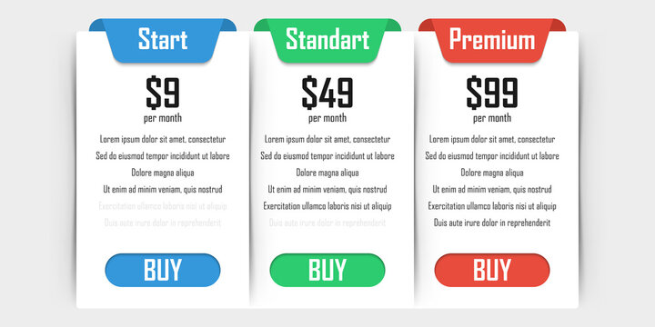 Service Price Comparison Table Images – Browse 3,083 Stock Photos ...