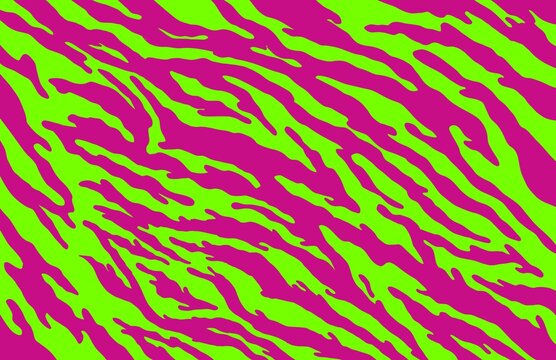 Hot Pink And Lime Green Zebra Print
