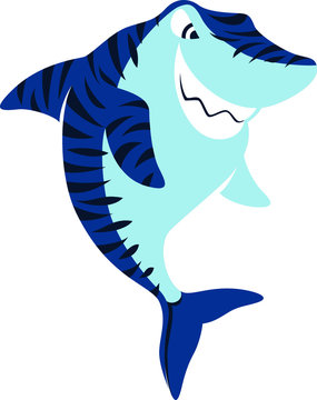 Tiger Shark Cartoon Images – Browse 949 Stock Photos, Vectors, and ...