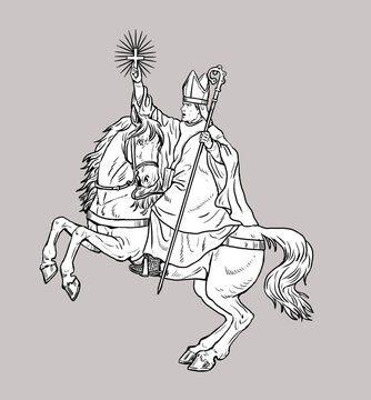 St Martin Of Tours Coloring Page