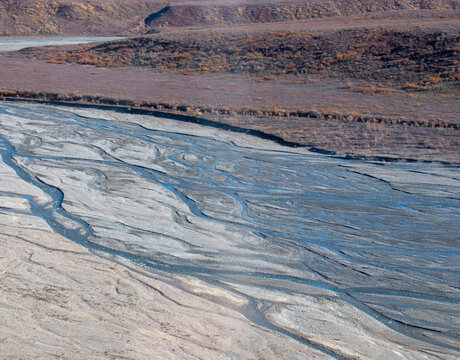 Braided Channel At Lake Mouth