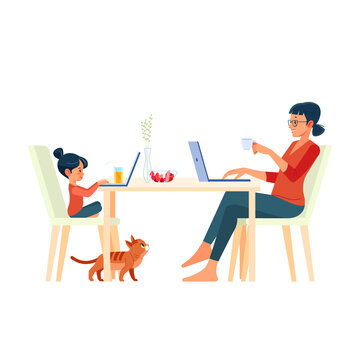 Working Mom Cartoon Images – Browse 1,502 Stock Photos, Vectors, and ...