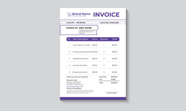 "Invoice Template" Bilder – Durchsuchen 3,073 Archivfotos ...