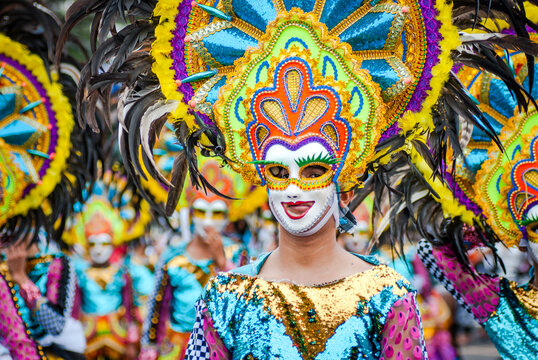 Masskara Festival Mask Simple Design