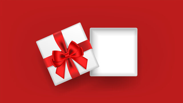 Top View Open Gift Box
