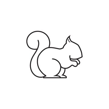 Squirrel Drawing Outline