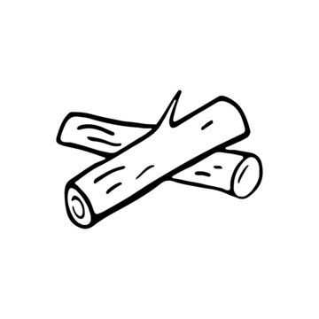 Fire Log Coloring Page