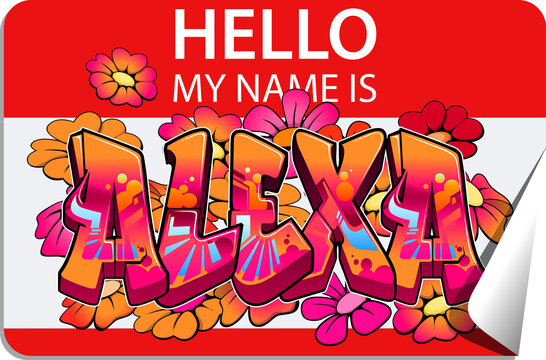 The Name Alexa In Graffiti