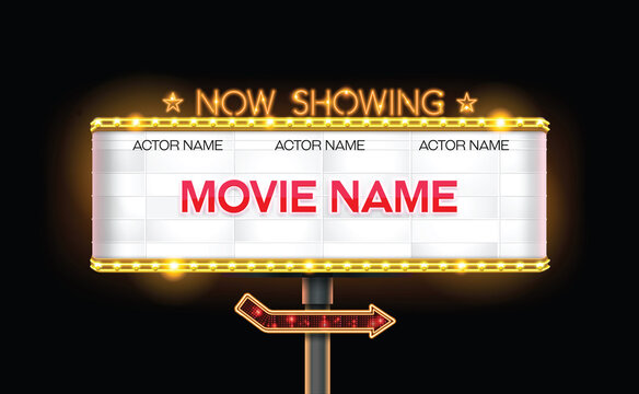 Blank Movie Theater Sign Images – Browse 24,363 Stock Photos, Vectors ...