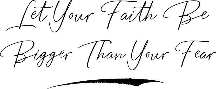 Faith In Cursive Drawings