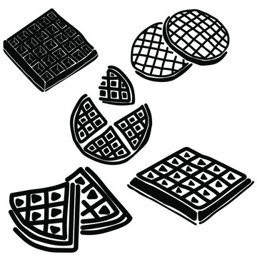 Waffles Clipart Black And White