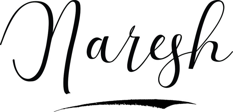 Naresh Name Logo