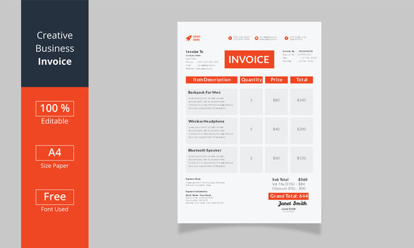 "Invoice Template" Bilder – Durchsuchen 3,073 Archivfotos ...
