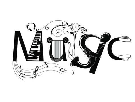 Drawings Of The Word Music