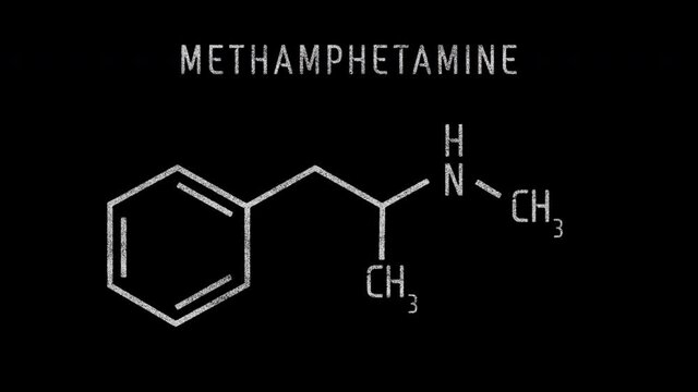Methamphetamine Molecule Tattoo