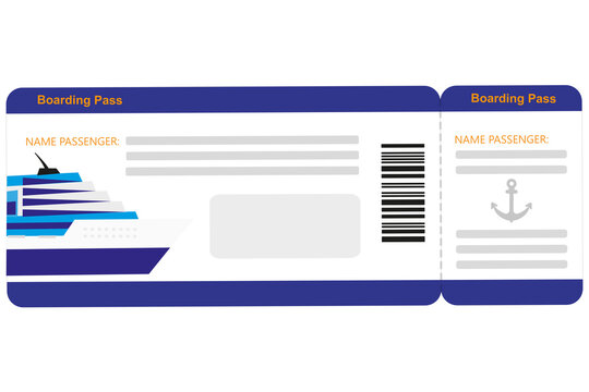 Cruise Boarding Pass Template