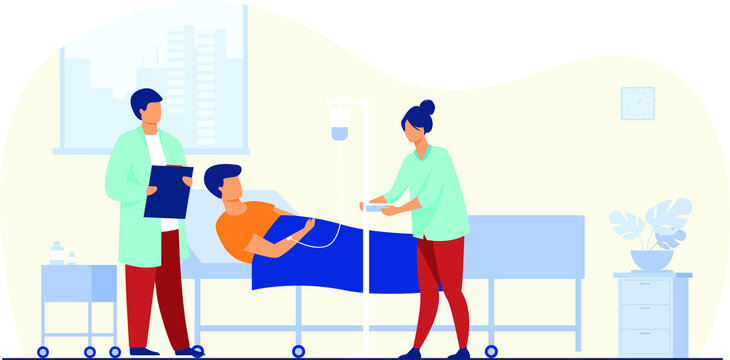 Patient In Bed Cartoon Images – Browse 5,401 Stock Photos, Vectors, and ...