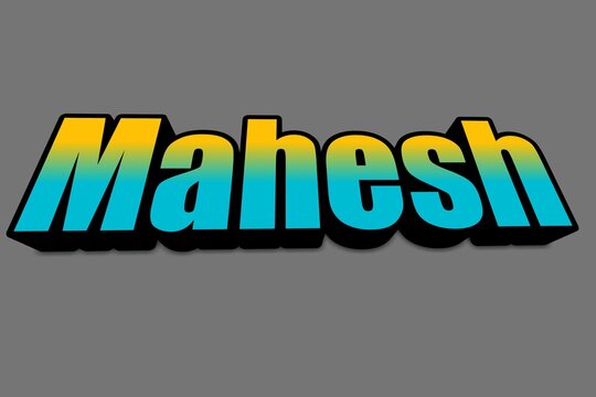 Mahesh Name Style
