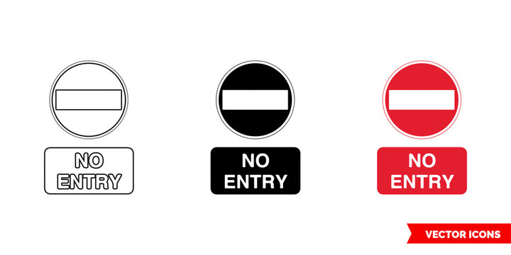 No Entry Sign Vector
