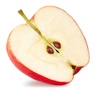 Half Red Apple