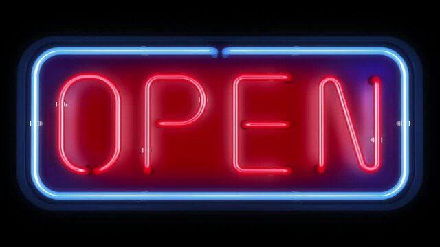Neon Open Sign Png