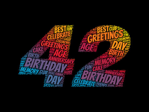 Happy-42Nd-Birthday Images – Browse 21 Stock Photos, Vectors, and Video ...