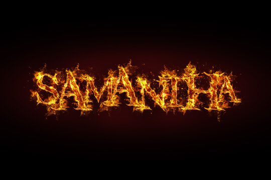 The Name Samantha In Glitter