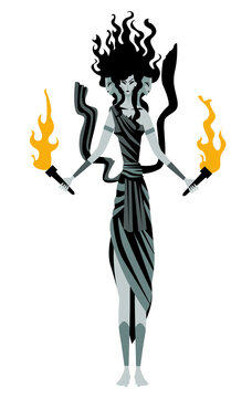 Greek Goddess Of Fire Drawing