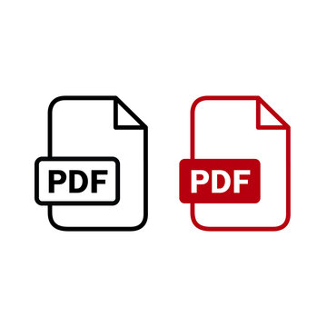 Adobe Pdf Icon Vector