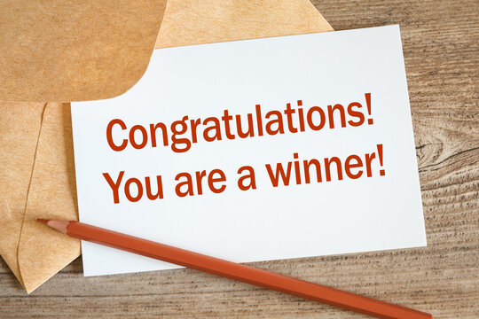 Congratulations You Won Images – Browse 1,341 Stock Photos, Vectors ...