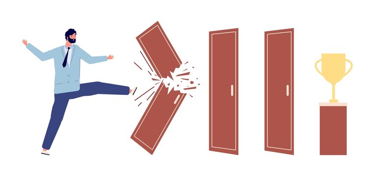 Break Through Wall Cartoon Images – Browse 1,829 Stock Photos, Vectors ...