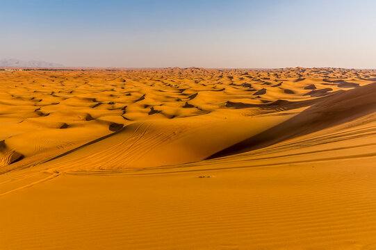 Seif Dunes In Sahara Desert