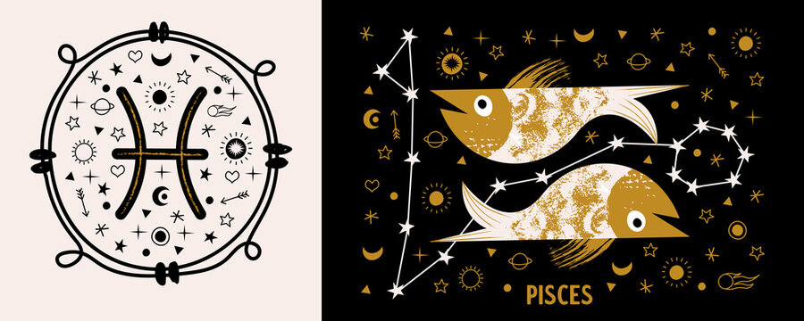 "Pisces Symbol" Images – Browse 337 Stock Photos, Vectors, and Video ...